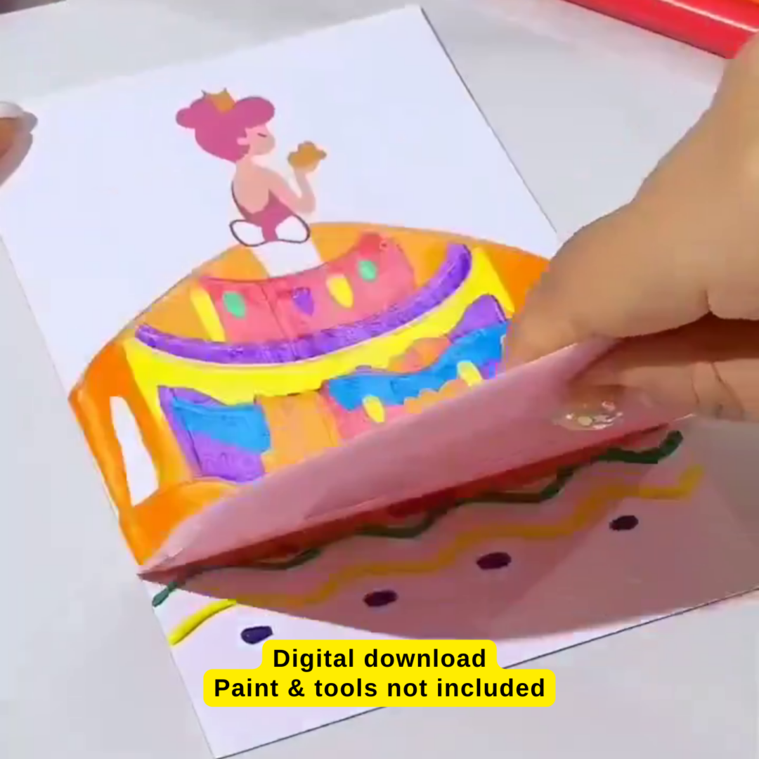 Squeegee Art Templates – Aha! Printables