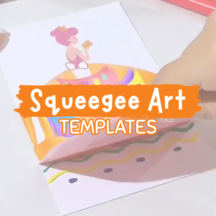 Squeegee Art Templates – Aha! Printables